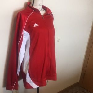 adidas | Jackets & Coats | Adidas Red Track Jacket Mens Medium | Poshmark